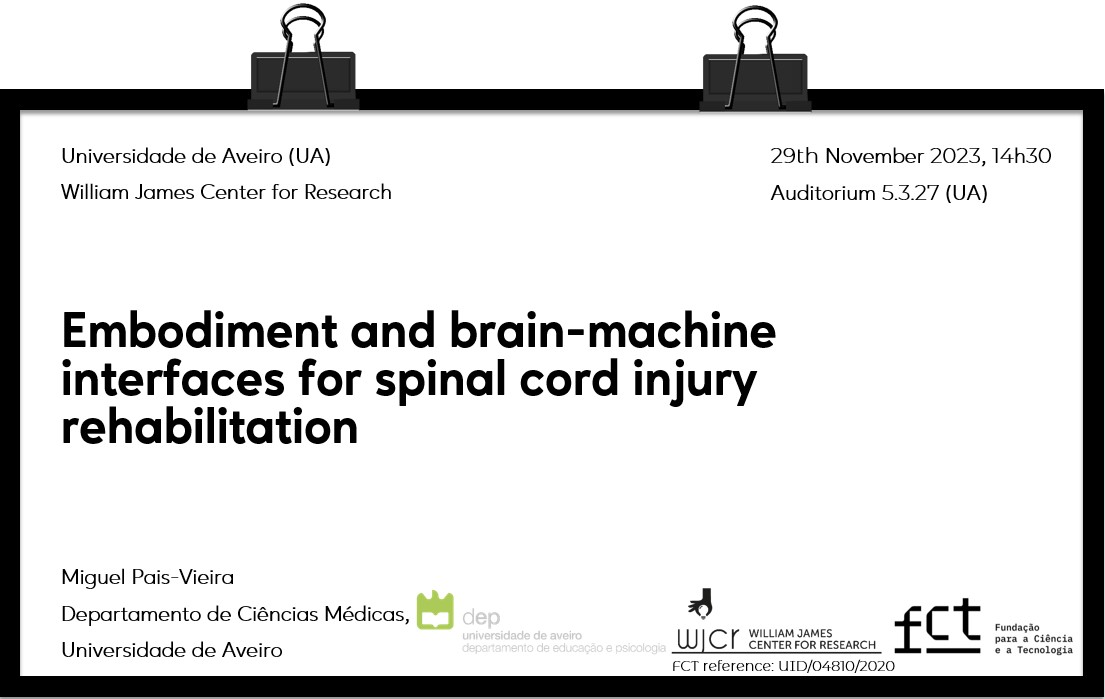 Lecture: Embodiment and brain-machine interfaces for spinal cord injury ...